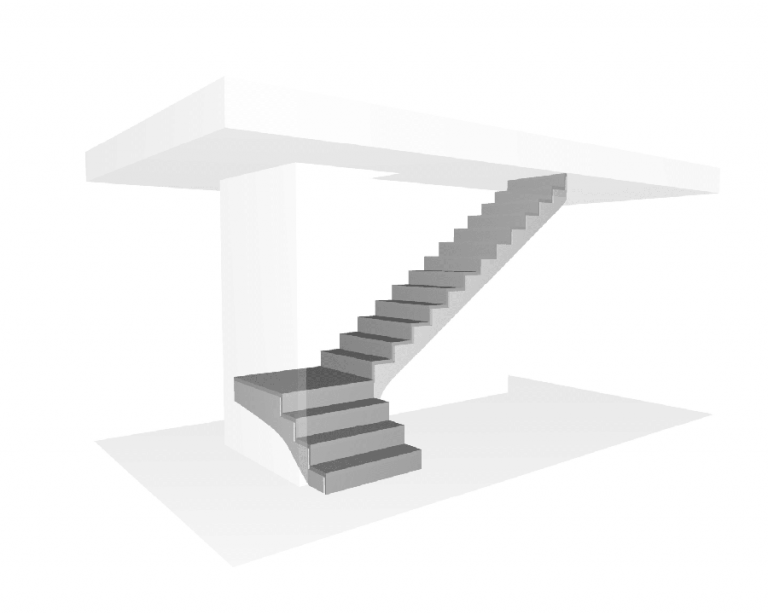 L-shaped Stairs - Ecowood